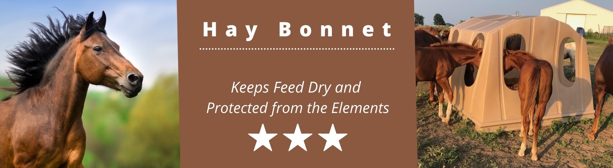 Covered Horse Hay Feeder - Large Animal Hay Feeder - Coon Manufacturing